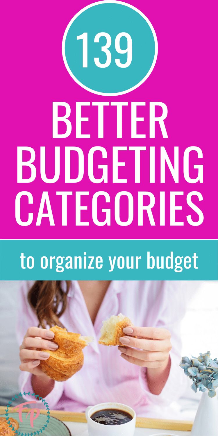 139 Best Budgeting Categories For Your Personal Budget Plan - Frozen ...